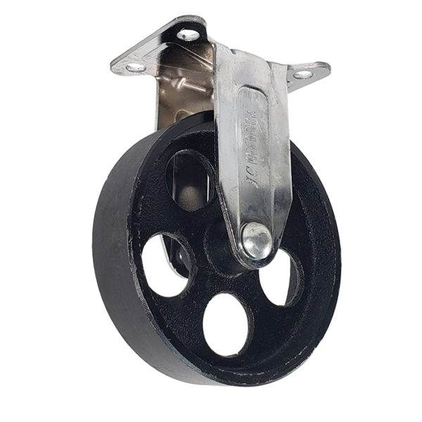 5" x 1.25" Rigid Caster with Steel Wheel - JC Pacific Trading Co
