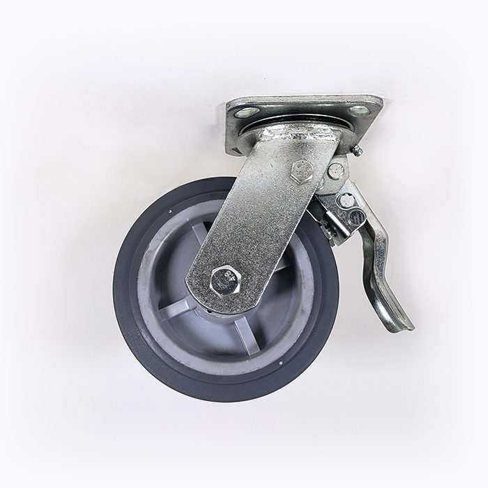 6″ X 2″ Total Lock Swivel Caster With Thermoplastic Rubber Wheel - JC ...